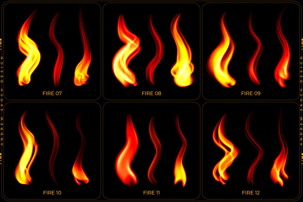 Fire Procreate Brushes Pixel Surplus
