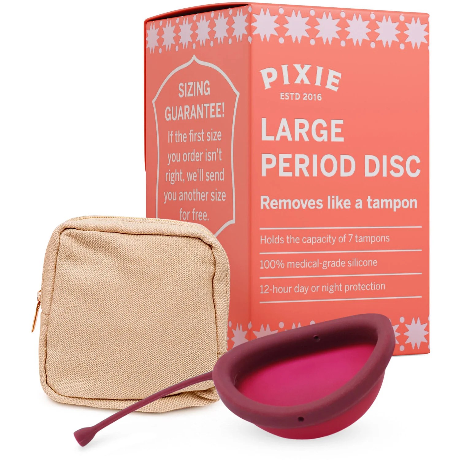 Large Period Disc Pixie Cup