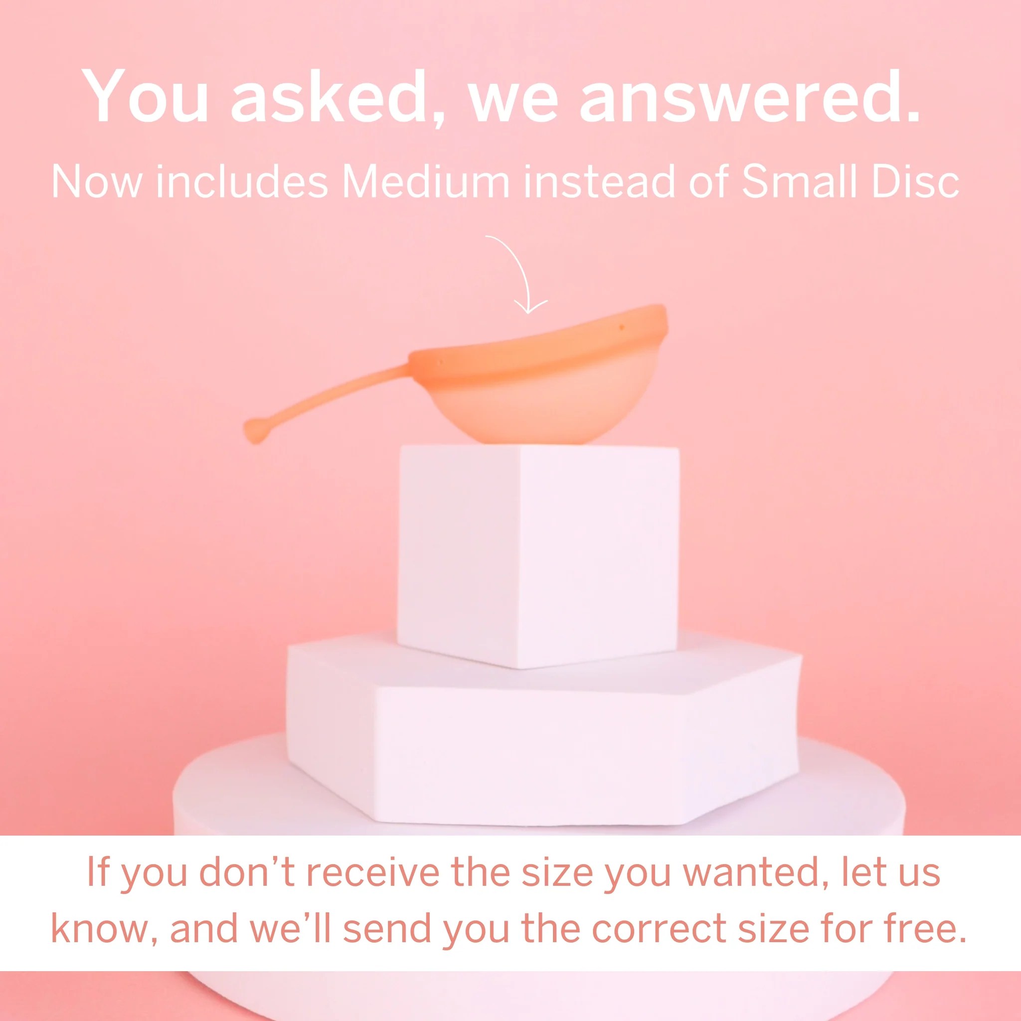 Combo Period Disc Pixie Cup