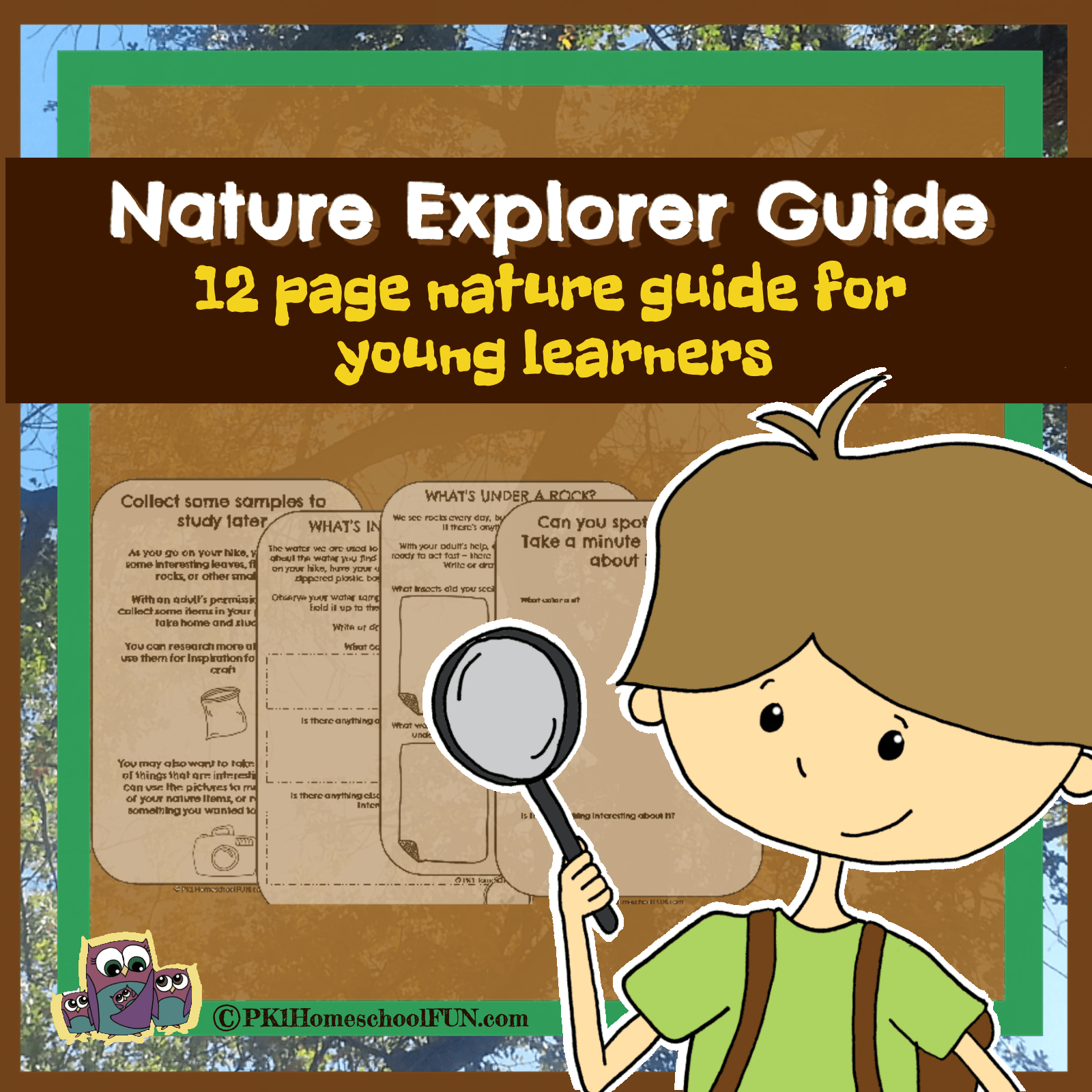 Free Nature Explorer Guide for PK1 Kids - PK1Kids