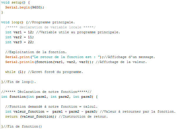 Fonctions, comment créer et utiliser les fonctions ? - PlaisirArduino