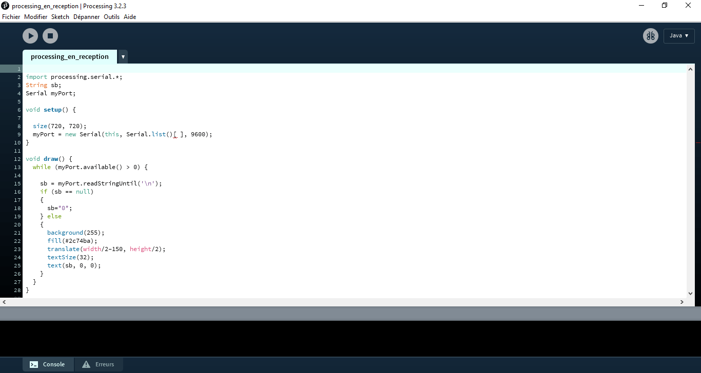 Processing et port série - PlaisirArduino