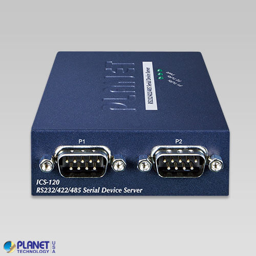 ICS-120 2-Port RS232/RS422/RS485 Serial Device Server - Planet ...
