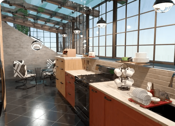 3d Kitchen Design Layout Free Designing Tool Planner 5d