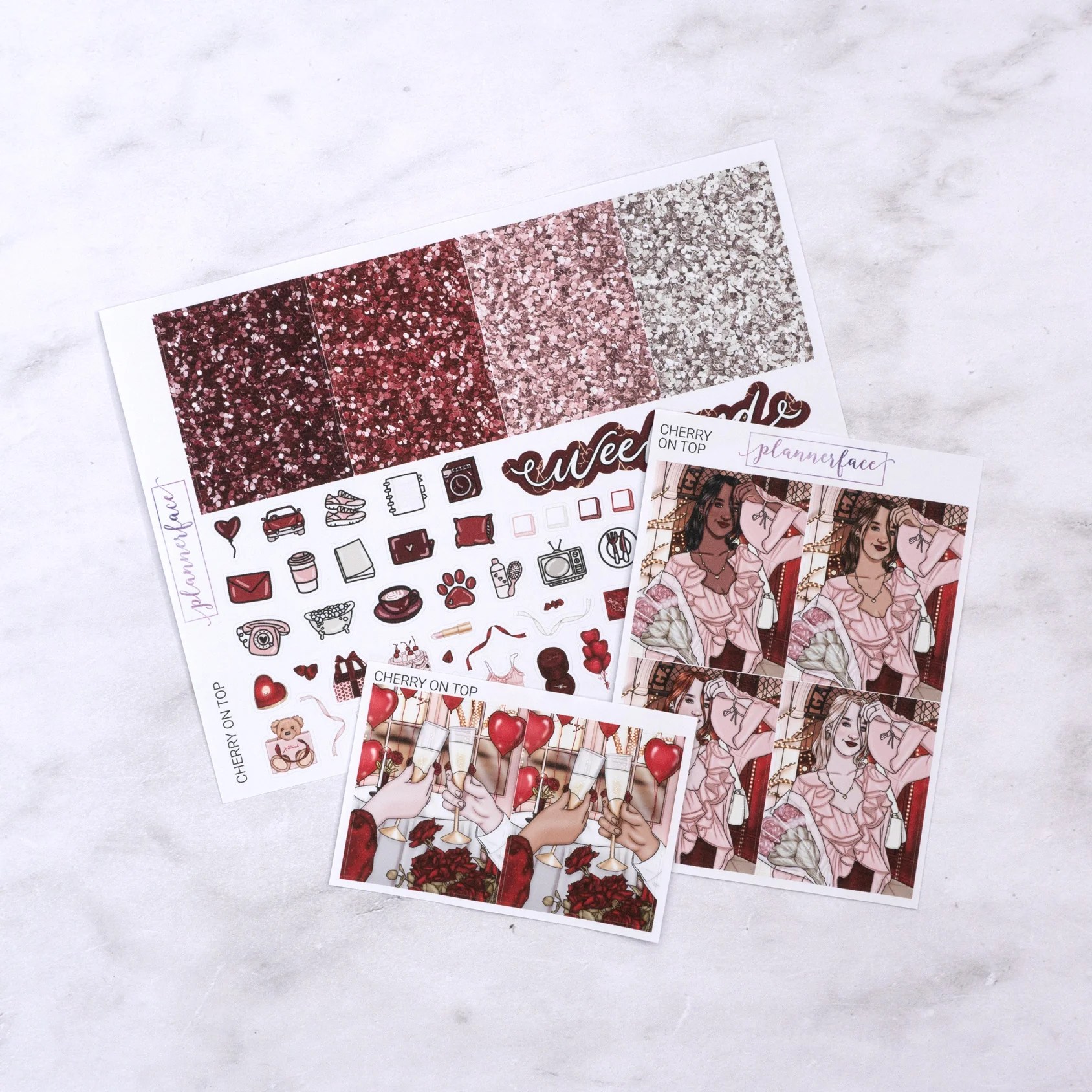 Cherry On Top Mini Weekly Sticker Kit Plannerface