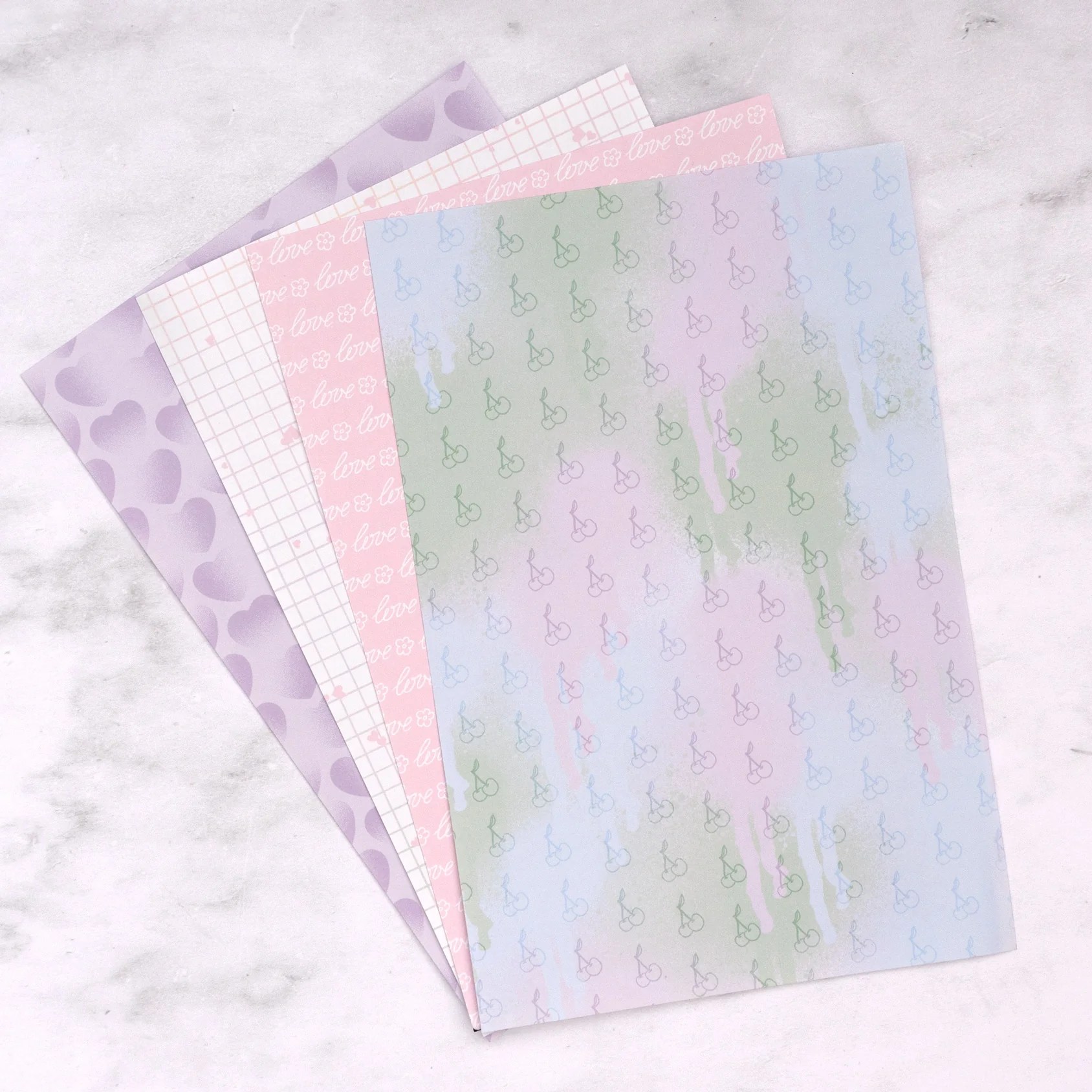Romance Fan Creative Journal Sticker Set Plannerface