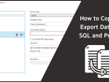 How To Copy And Export Database Sql And Projects Planning Engineer Fze