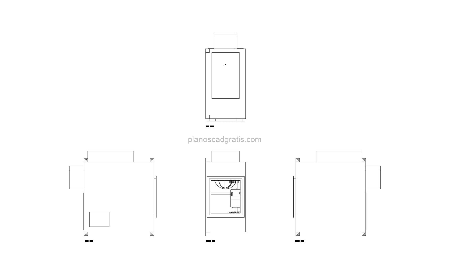 Caja Vav Planos Cad Gratis