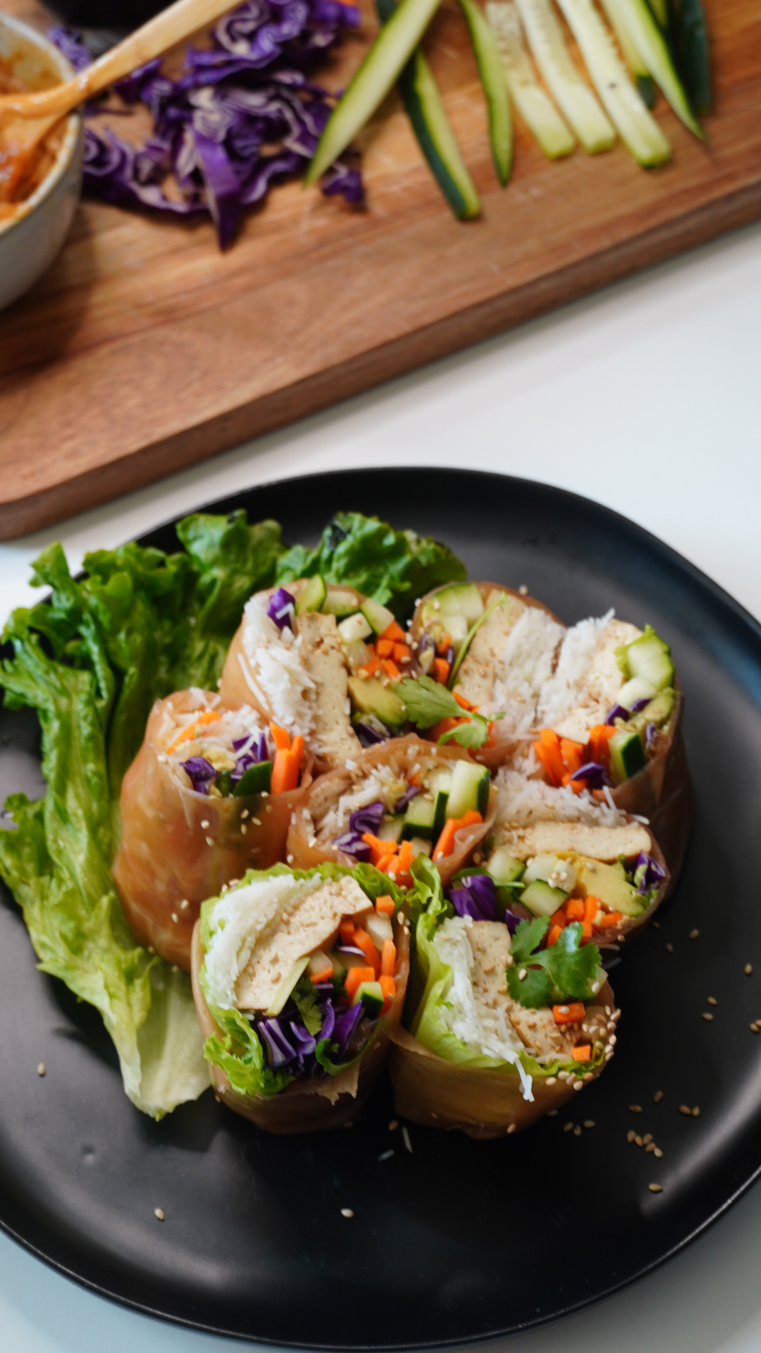 Healthy Vegan Spring Rolls - Plant Fulfilled | Fulfilled by Plants only