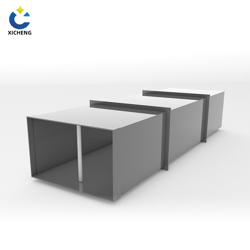 polypropylene square plastic pipe custom size for ventilation - XICHENG ...