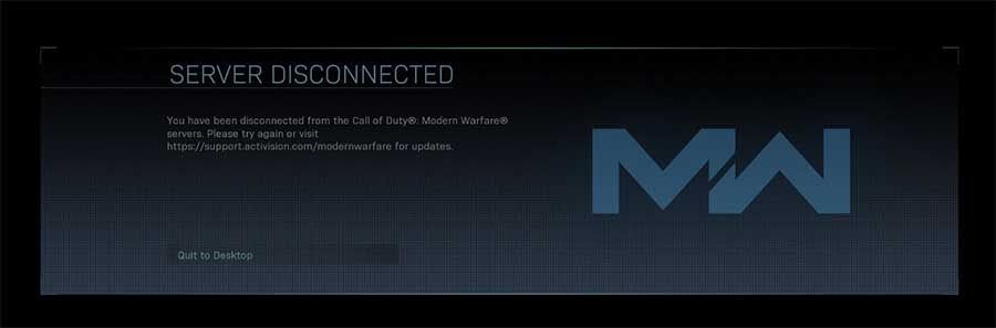 How to Fix Call Of Duty Warzone Server Disconnected Error