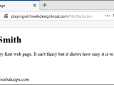 Your First Html Page