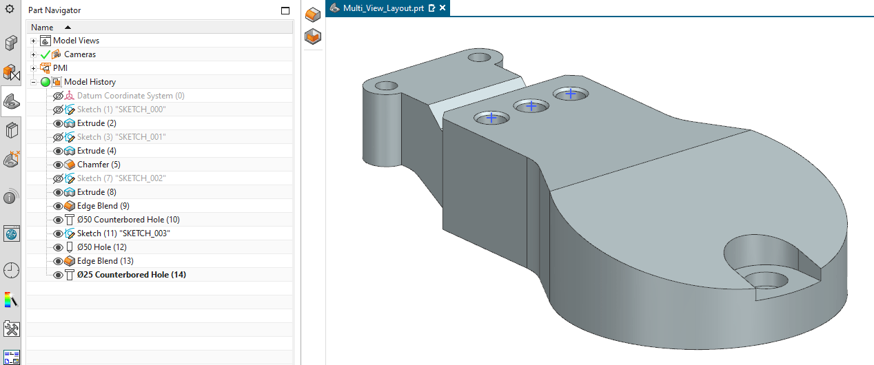 How to use Multi-View Layout in MBD | NX 1953 Series - PLM Tech Talk