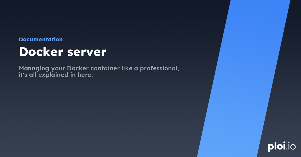Docker Server Server Management Tool