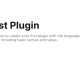 First Plugin Plugify