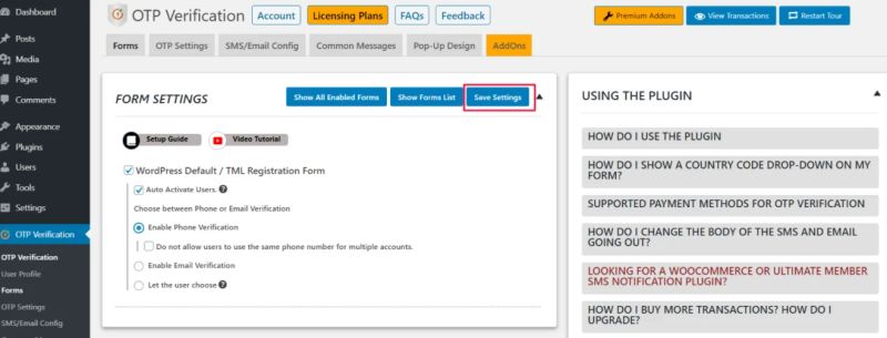 How To Setup Otp Verification With Wordpress Plugin - Best Gradient Illustrations in 8K