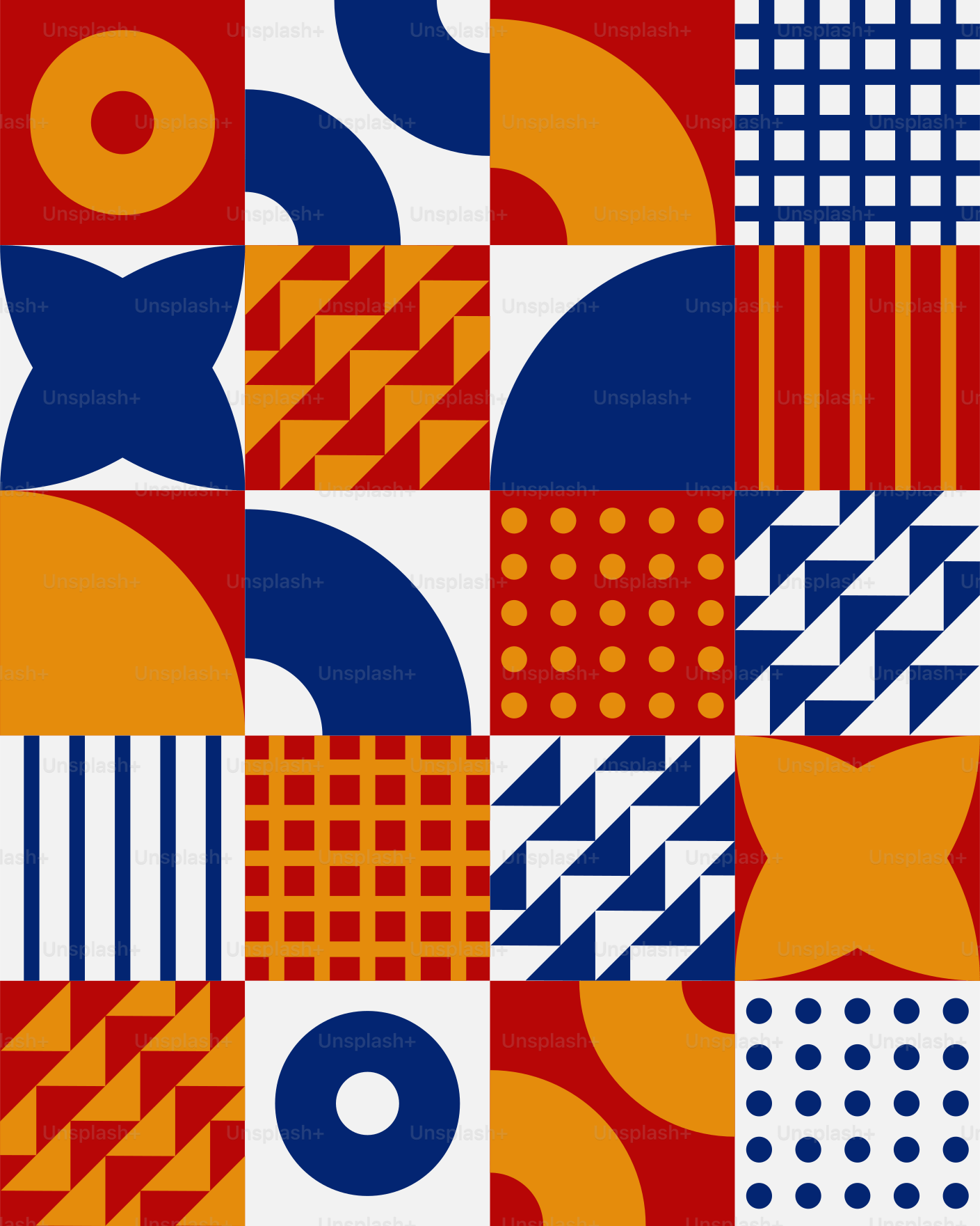 Um Padrão De Diferentes Cores E Formas Vetor Imagem Sobre Padrão Na