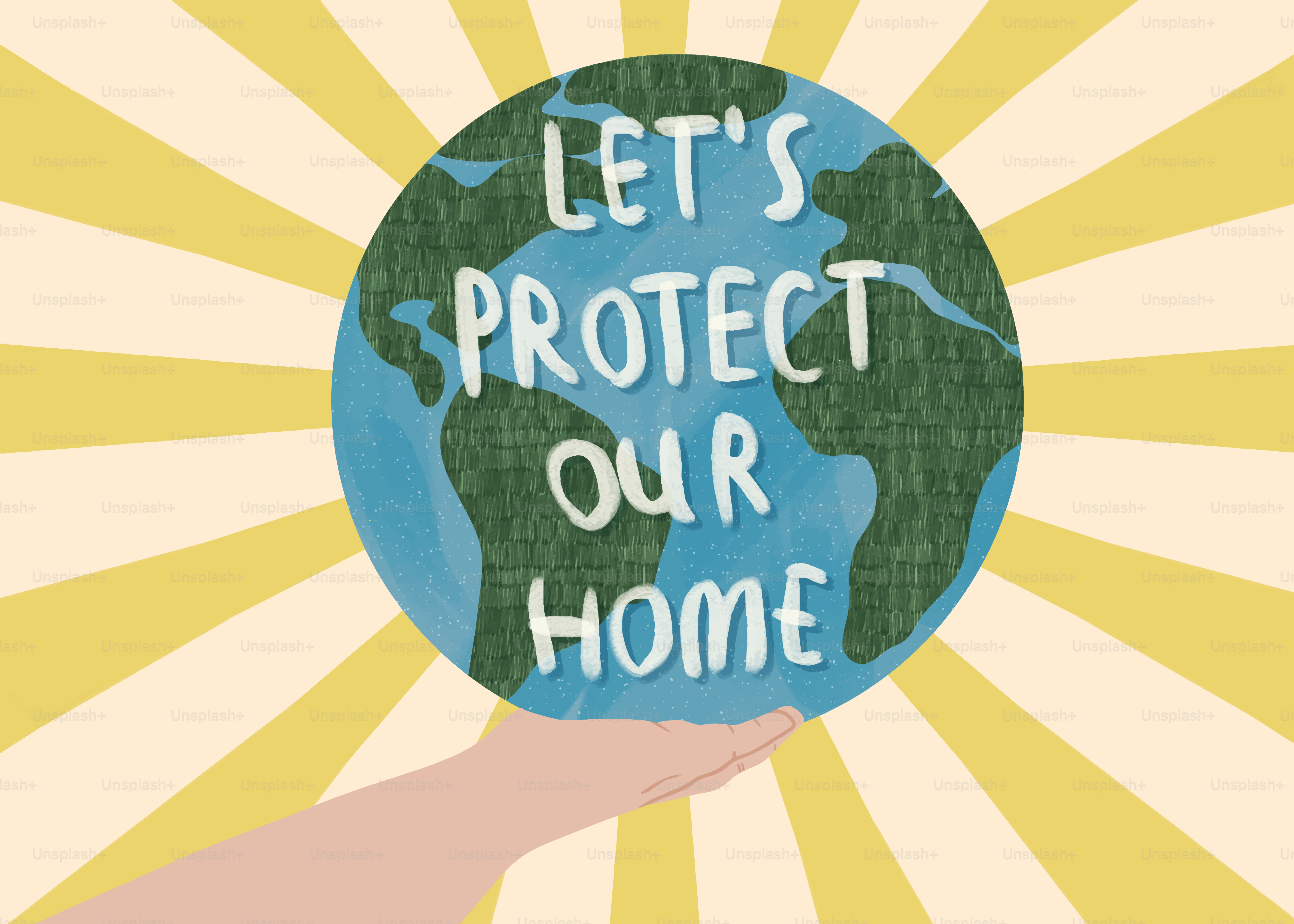 Let S Protect Our Home Earth Vector Art Image On Unsplash