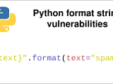 Python Format String Vulnerabilities Podalirius