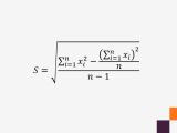 Sample Standard Deviation Formula