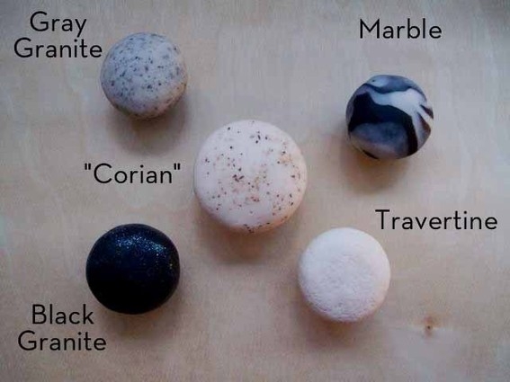 Tutorial: Faux Stone Cabinet Knobs – Polymer Clay
