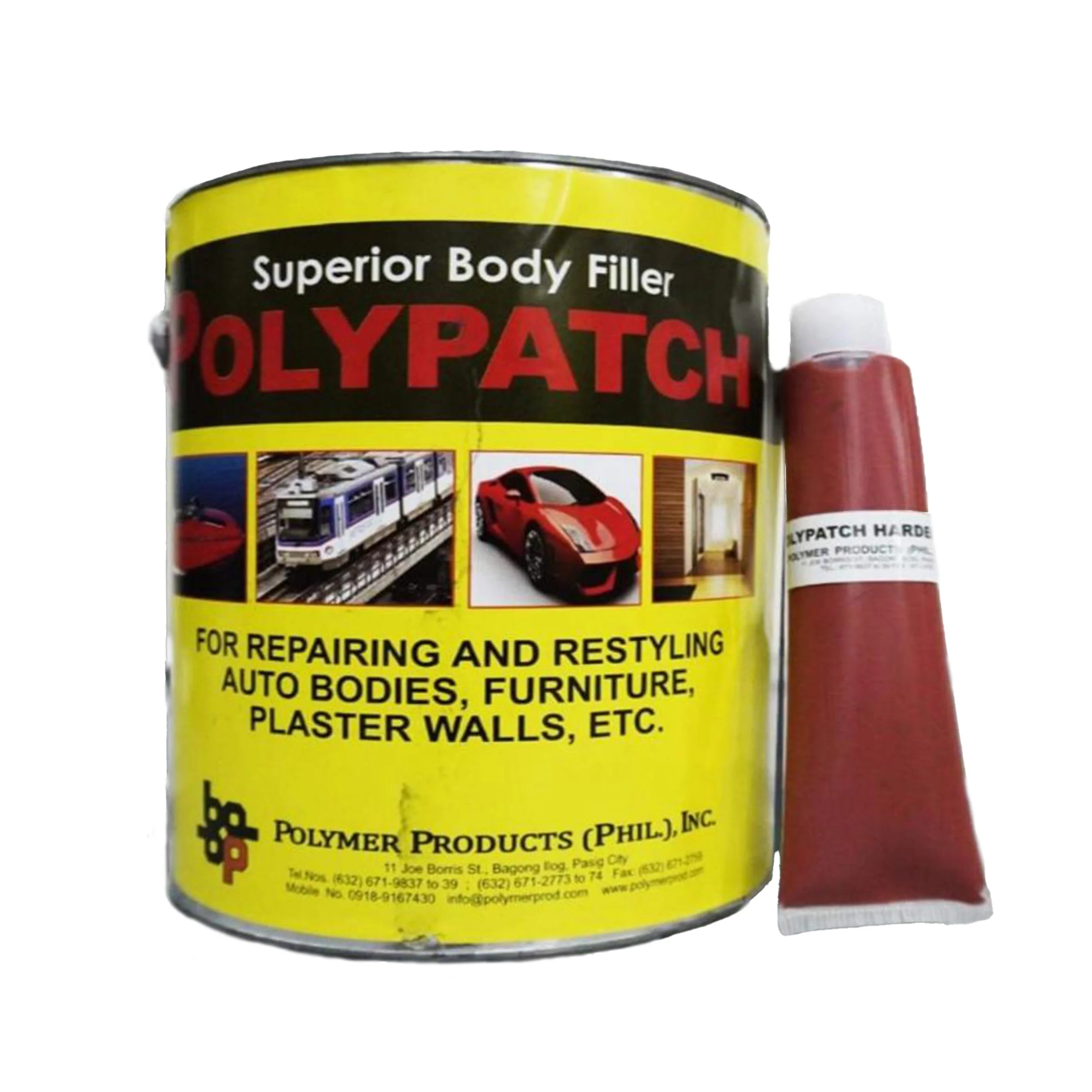 Polypatch Body Filler With Hardener Polymer Products Phils Inc