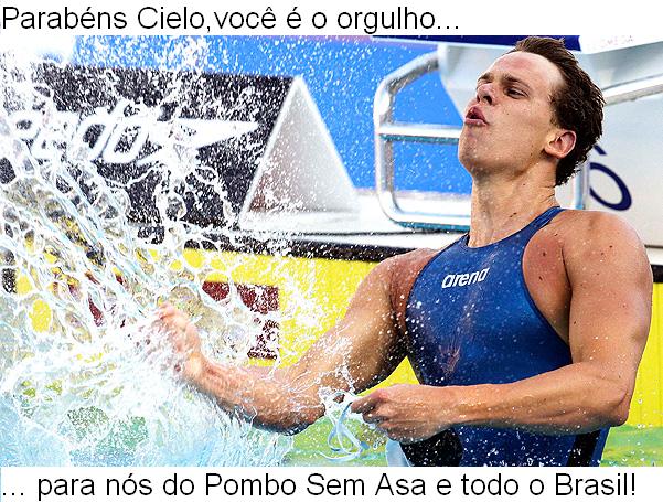Homenagem César Cielo | Pombo Sem Asa