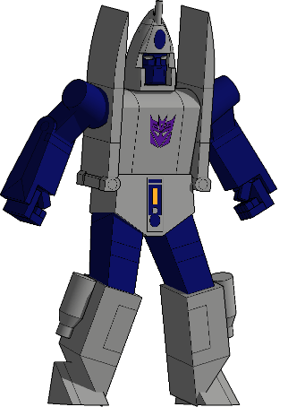 D33.1 Bad Boy – Standing – Transformers Retro Pixel Art