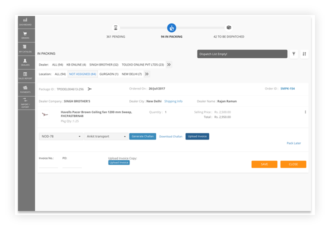 Sales Order Management System, Cloud Based Customer Order Management Software, Web/SaaS Based ...