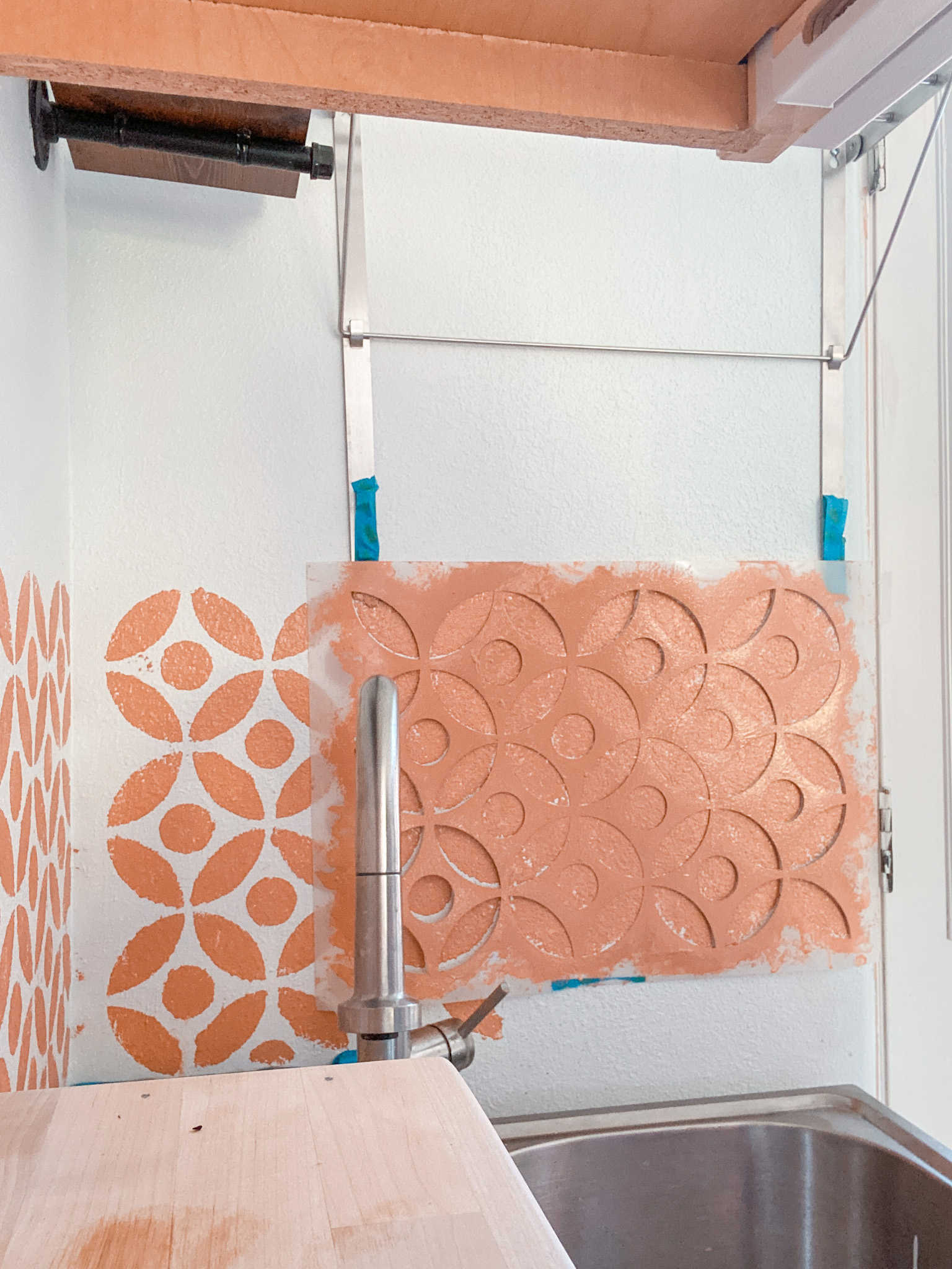 Painting a Stencil On a Wall- DIY Tutorial & Tips! — Poplolly Co.