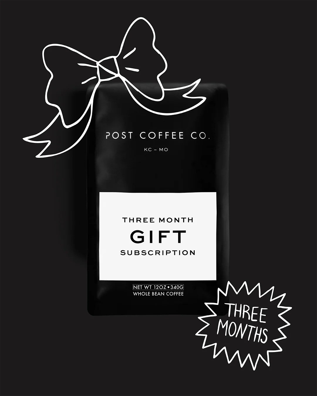 3 Month Gift Subscription Post Coffee Co