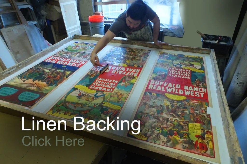 Buy Restoration Linen Backing Services Posterfix