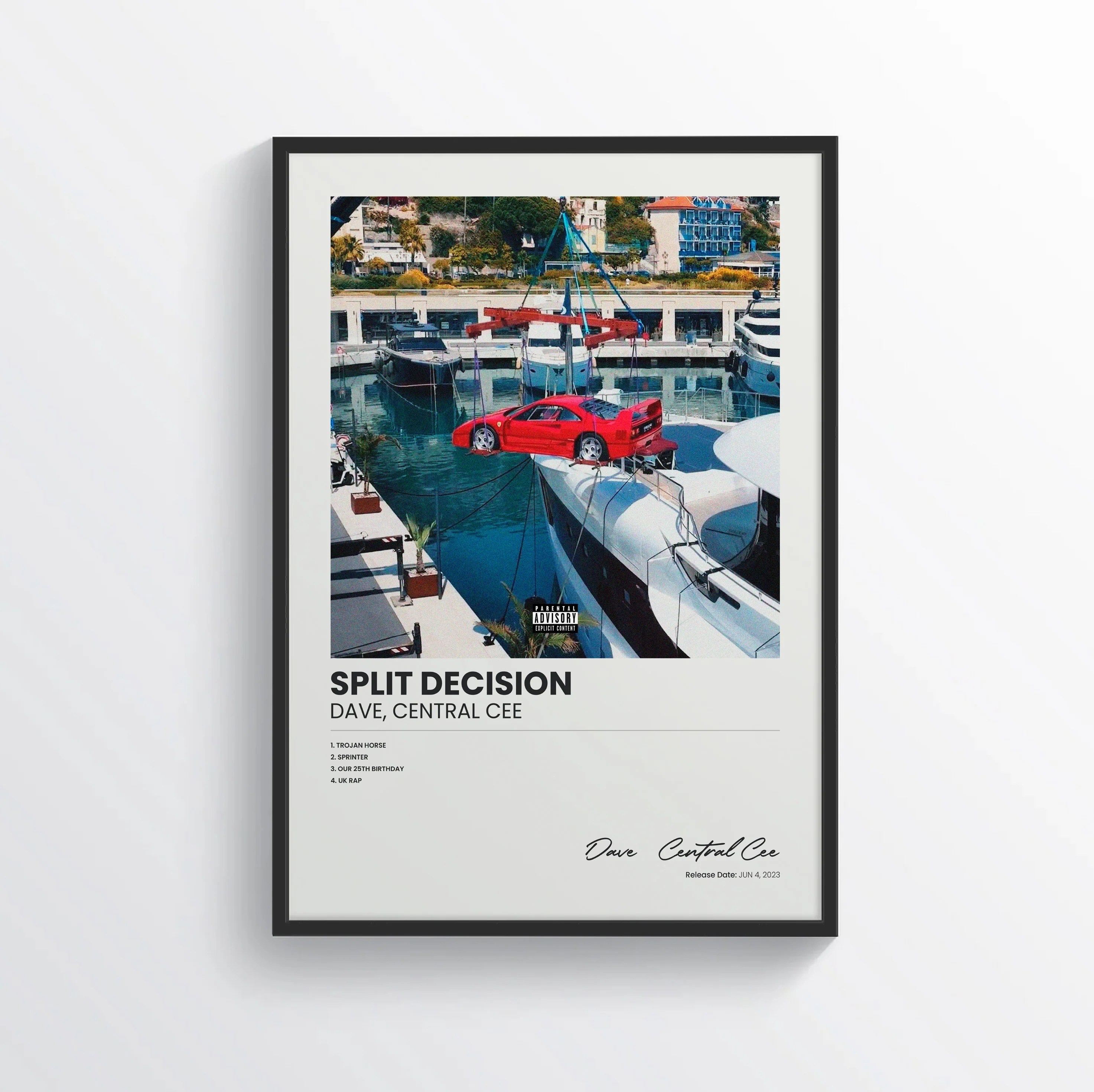 Split Decision Ep Dave Central Cee Postersdrop