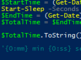 Measuring Script Or Command Execution Time In Powershell Power