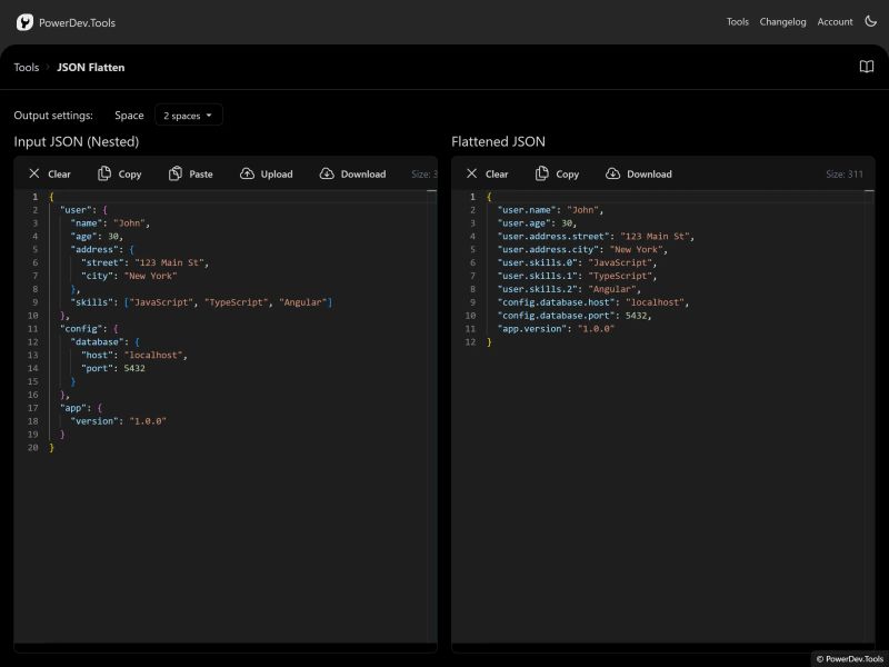 Flatten Json Javascript Example Code - Perfect Gradient Photo - Desktop