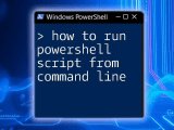 How To Run Powershell Script From Command Line Effortlessly