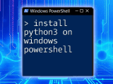 Install Python3 On Windows Powershell A Quick Guide