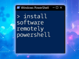Install Software Remotely Using Powershell A Quick Guide