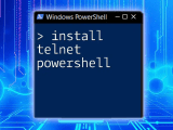 Install Telnet In Powershell A Simple Step By Step Guide