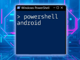 Powershell For Android A Quick Start Guide