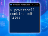 Powershell Combine Pdf Files A Simple Guide
