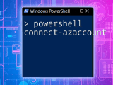 Mastering Powershell Class Constructor A Quick Guide