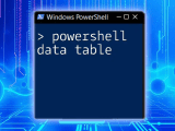 Mastering Powershell Nested Hash Table A Quick Guide