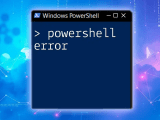 Understanding Powershell Errorlevel For Smooth Scripting