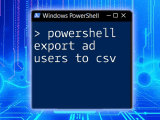 Powershell Export Array To Csv A Quick Guide