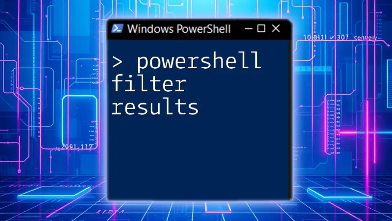Mastering the PowerShell Linter: A Quick Guide