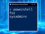 Mastering Powershell For Sysadmins Quick Command Guide