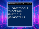 Powershell Function Multiple Parameters Explained Clearly