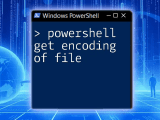 Powershell Get Encoding Of File A Quick Guide