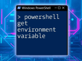 Powershell Get Environment Variable A Simple Guide